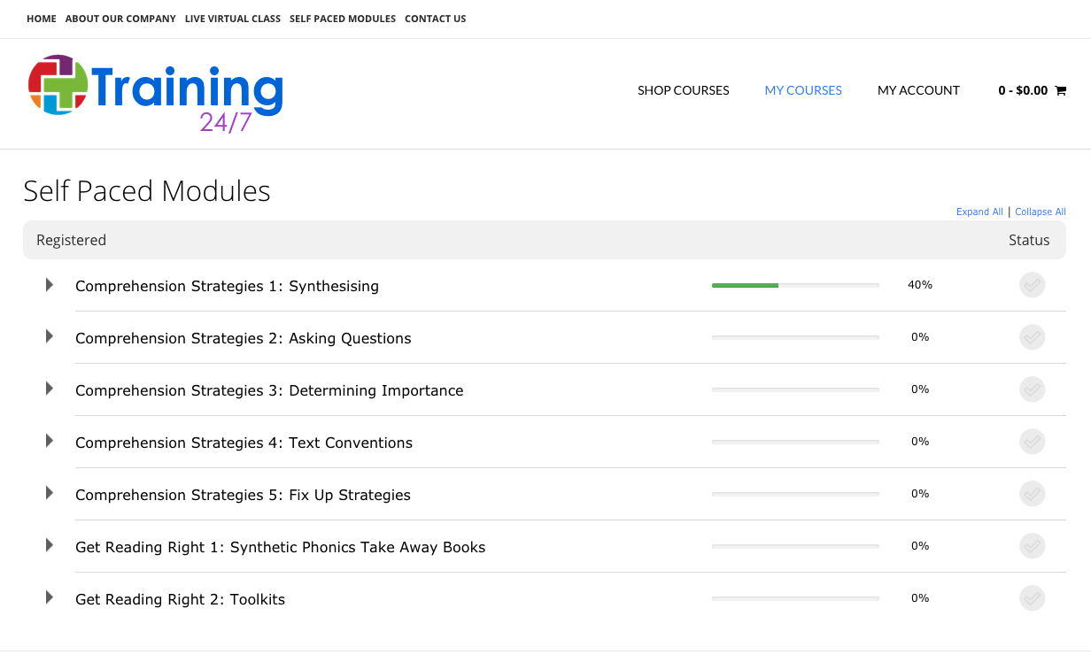 How to work with self paced modules (Next Generation System) - Training ...